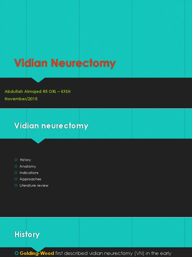 Vidian Neurectomy | PDF | Allergen | Human Anatomy