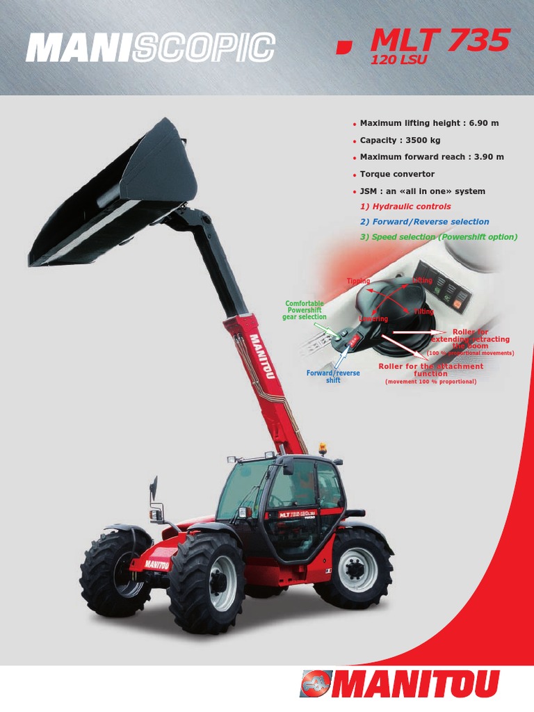 Manitou MLT 735 120 Lsu | PDF | Vehicles | Mechanical Engineering