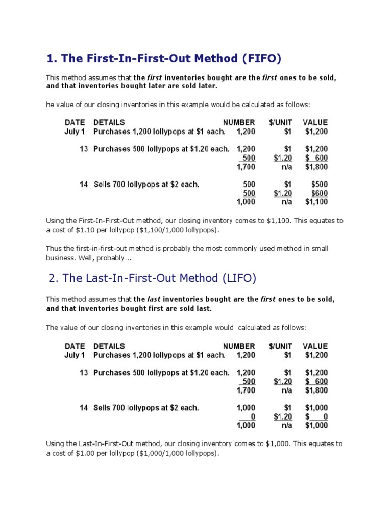 The Last-In-First-Out Method (LIFO) | PDF | Inventory | Business Economics