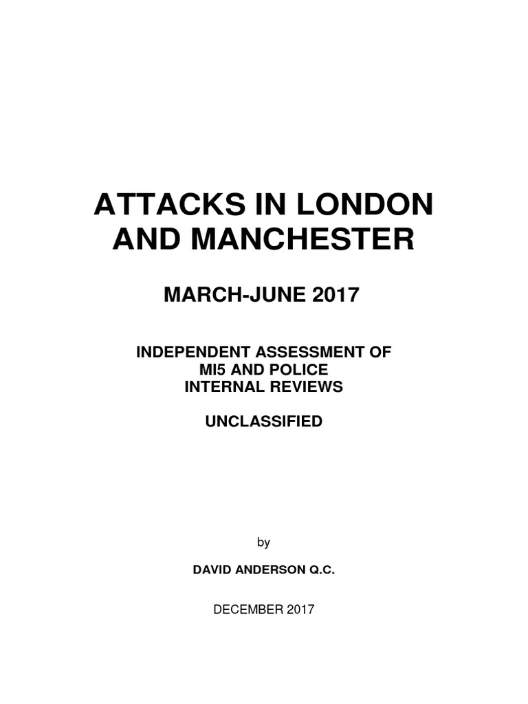 Attacks in London and Manchester | PDF | Mi5 | Crime & Violence