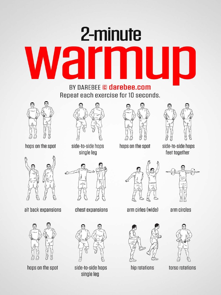 2 Minute Warmup Workout Pdf