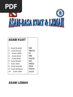 Tabel Asam dan Basa Kuat | PDF