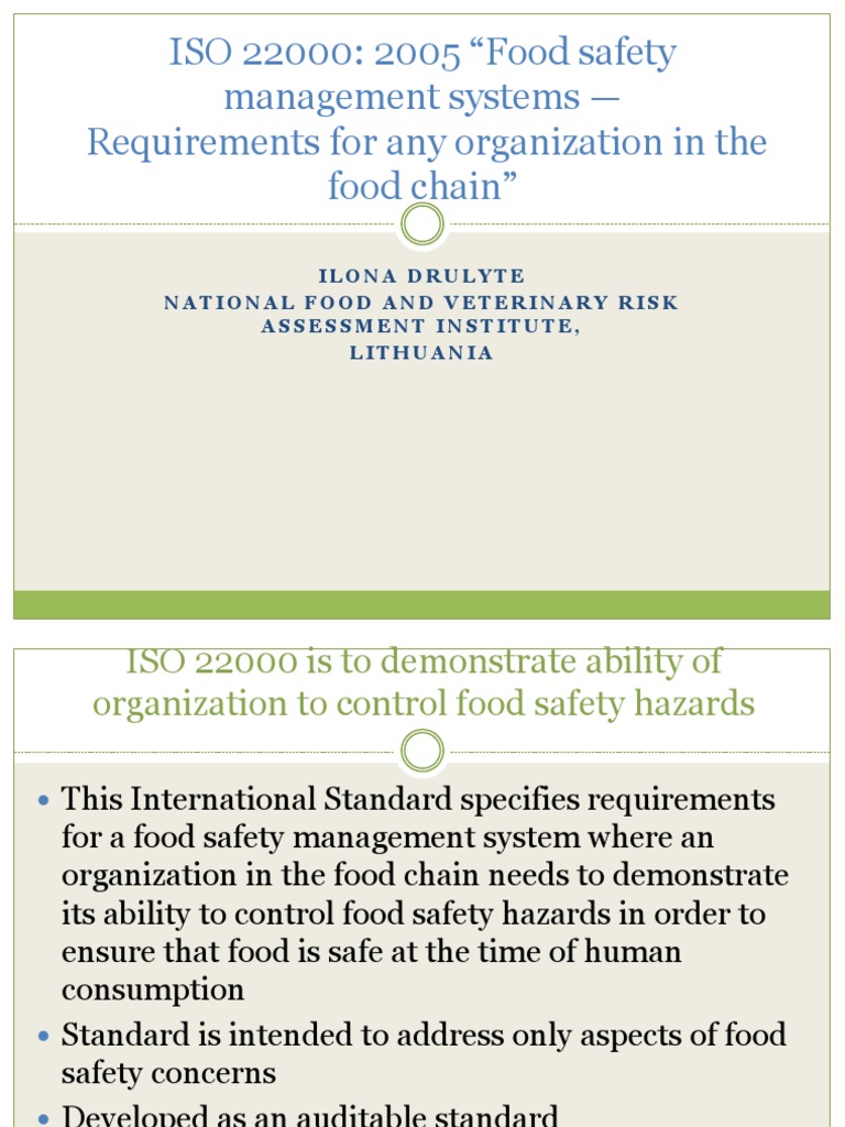 FSMS Slides | PDF | Food Safety | Verification And Validation