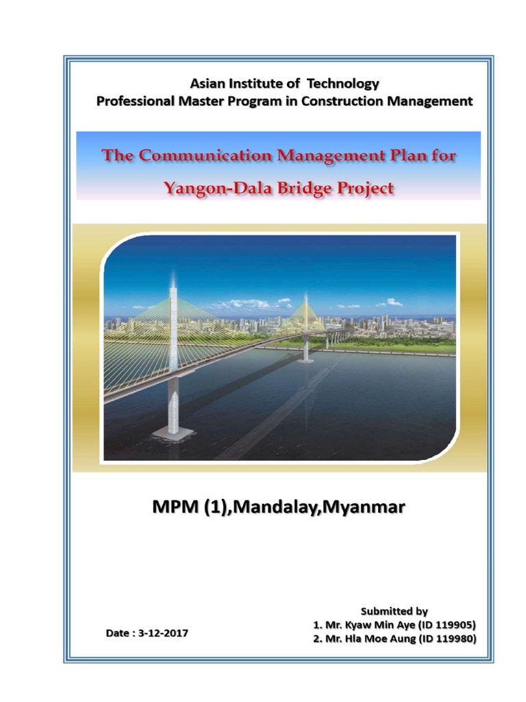 Yangon-Dala Bridge Project Overview | PDF | Project Management | Business