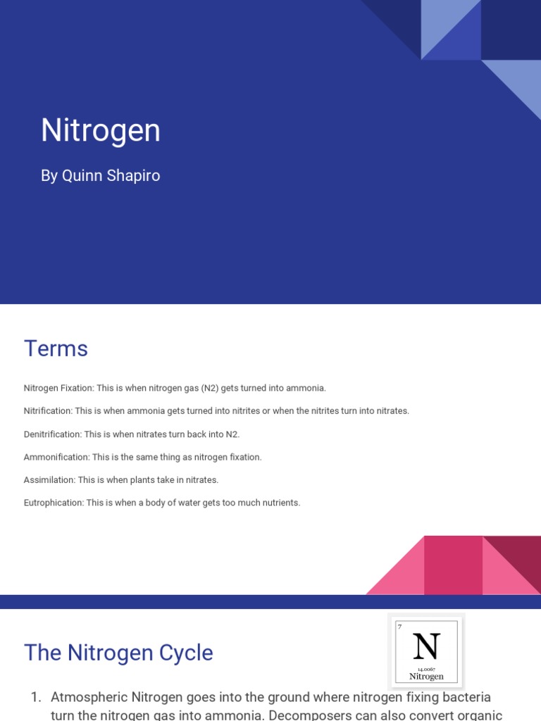 Nitrogen | PDF | Chemical Elements | Chemistry