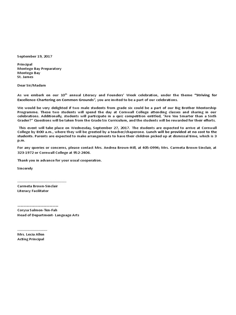 Montego Bay Prep | PDF