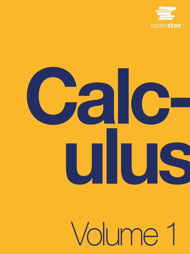 Calculus Volume 1 | PDF | Function (Mathematics) | Integral