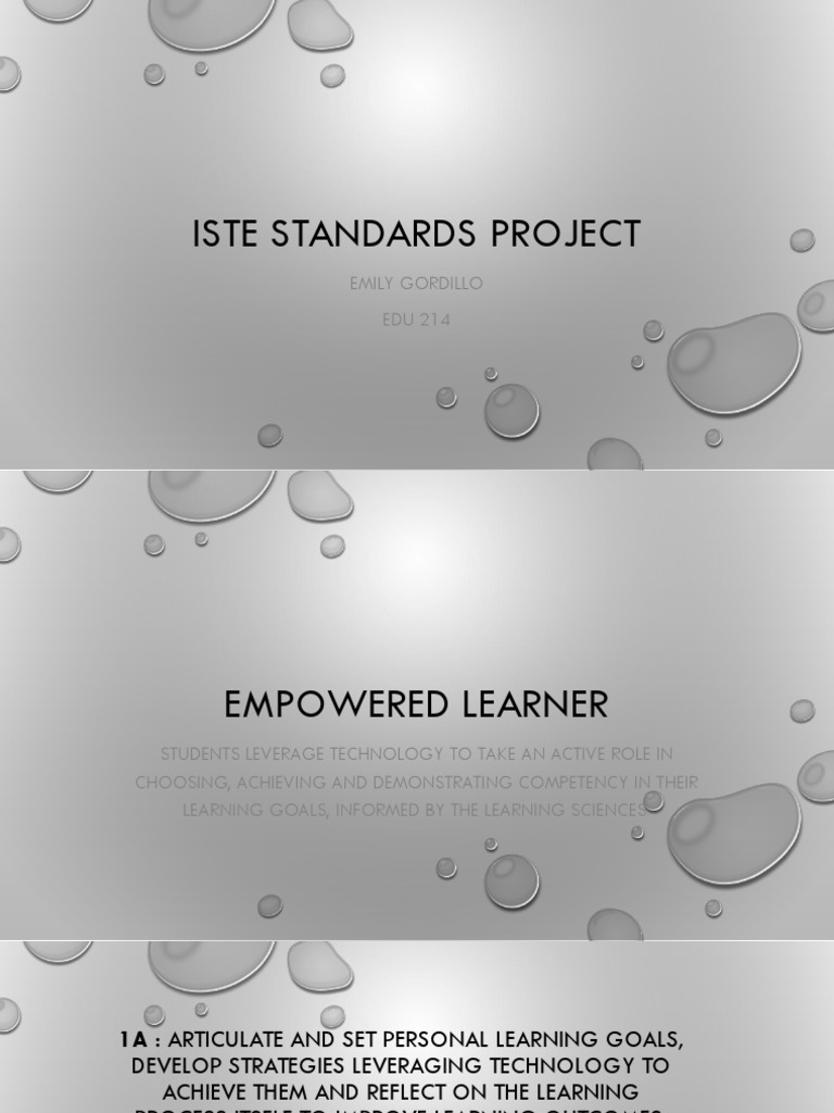 Iste Standards Project | PDF | Career & Growth