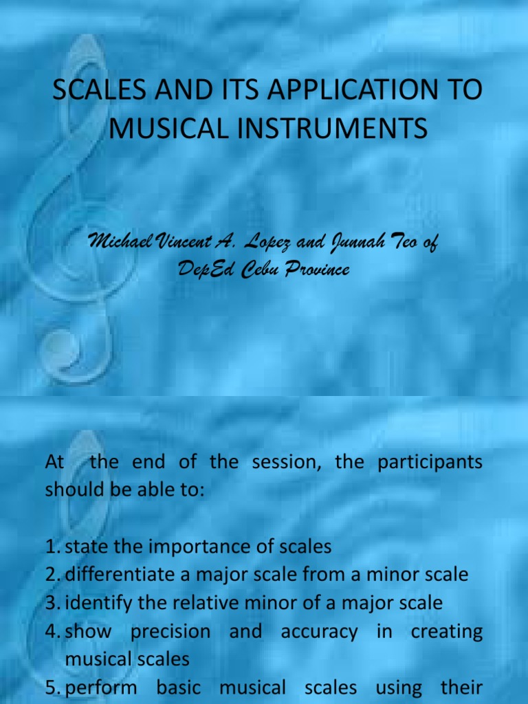 Scales and Its Application To Musical Instruments | PDF | Scale (Music ...