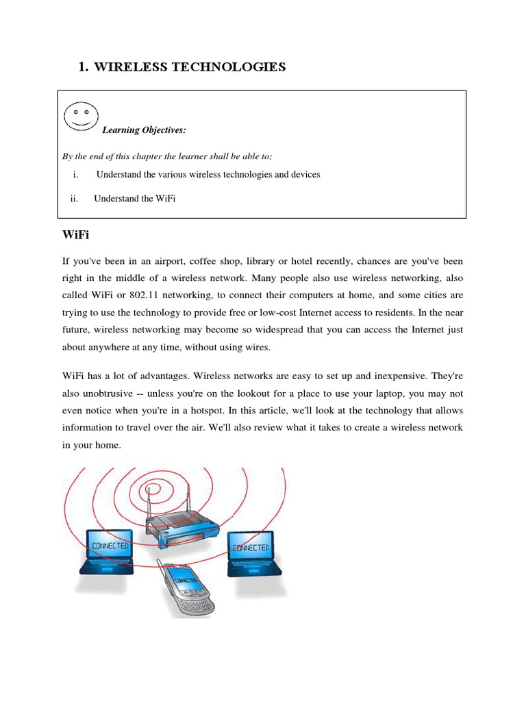 Wireless Technologies | PDF | Computer Network | Wi Fi