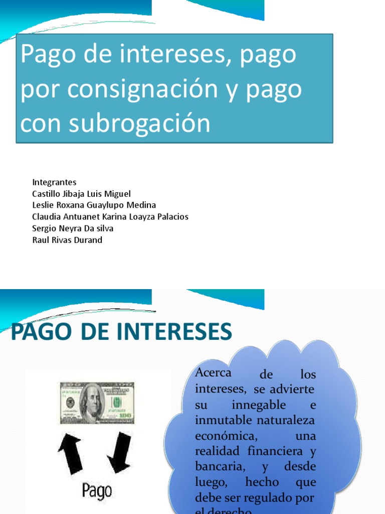 Pago de Intereses | PDF | Pagos | Dinero
