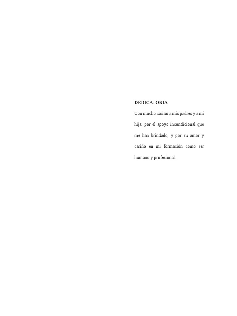 DEDICATORIA | PDF