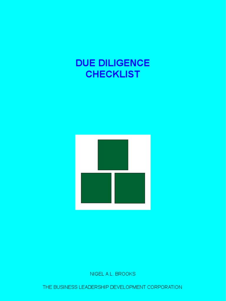 Due Diligence Checklist | PDF | Insurance | Stocks