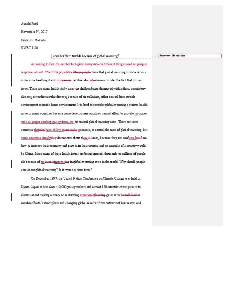 Eip Draft-1 | PDF | Air Pollution | Global Warming