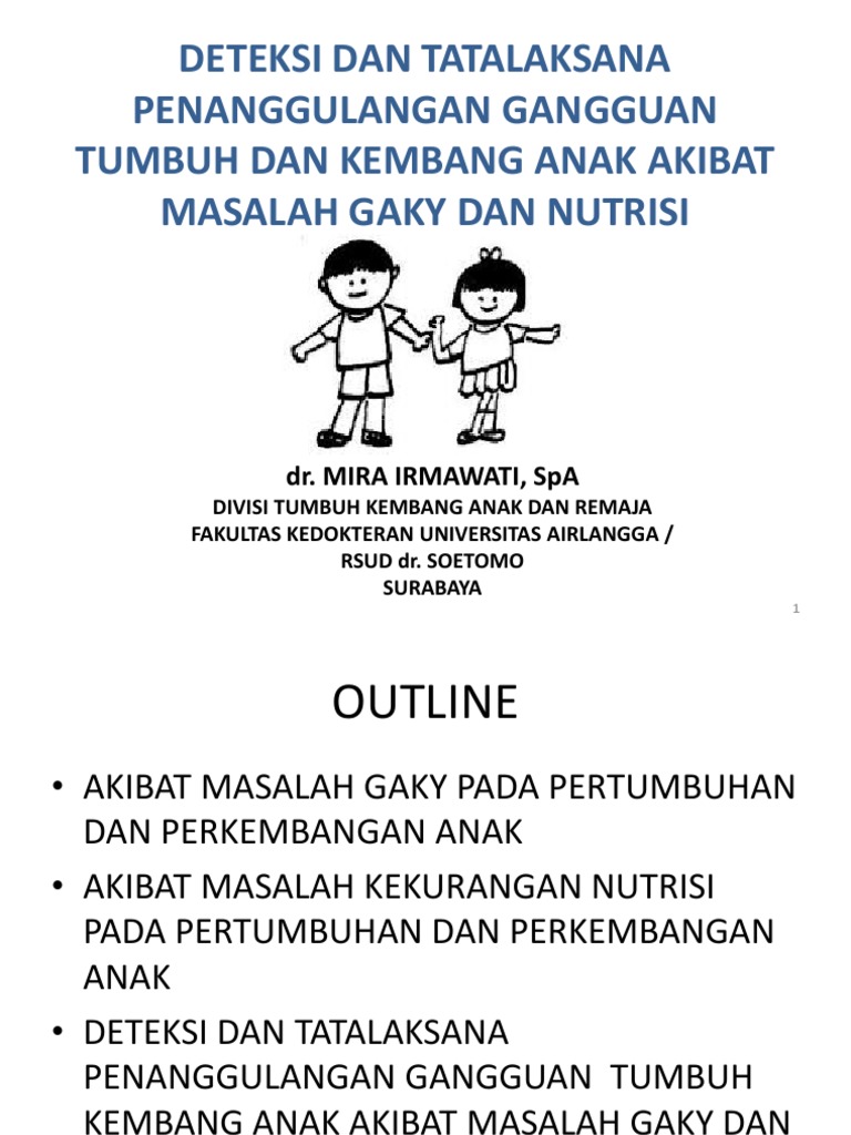 Deteksi Dan Tatalaksana Penanggulangan Gangguan Tumbuh Dan Kembang ...