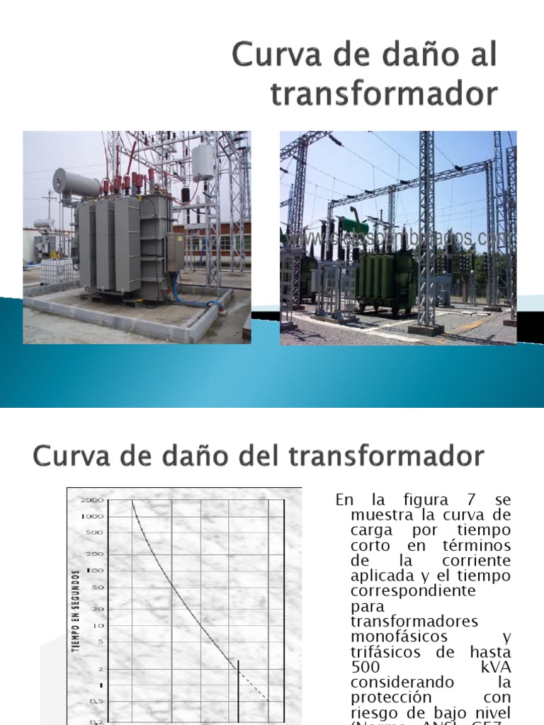 Curva de Daño Al Transformador. Diapositivas | PDF