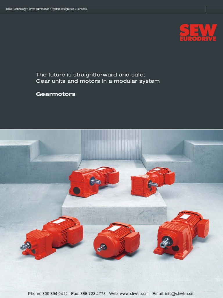 SEW Eurodrive Gearmotors PDF | PDF | Gear | Transmission (Mechanics)