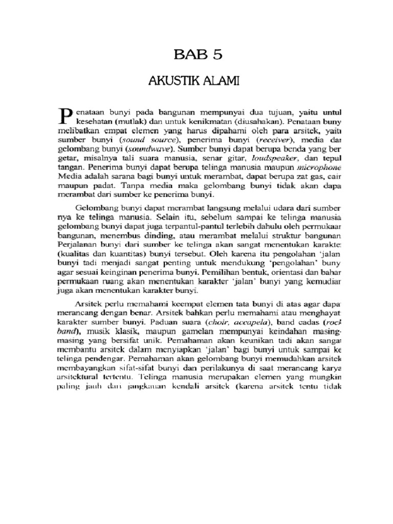 Akustik Alami | PDF