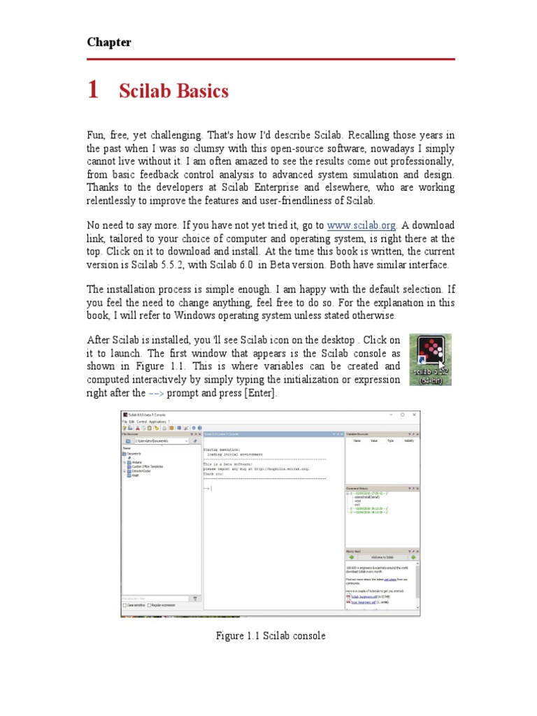 Intro Scilab | PDF | Graphical User Interfaces | Matrix (Mathematics)