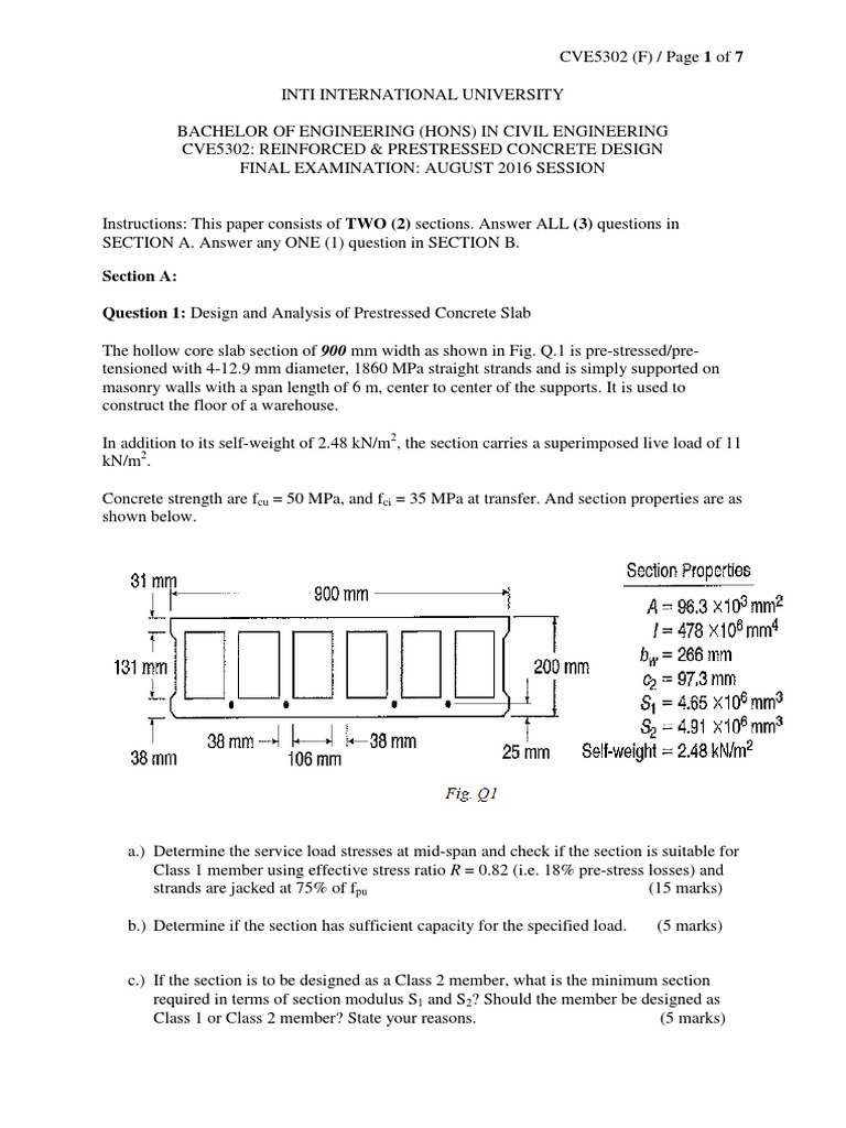 Advance Reinforce Concrete Design Final Paper | PDF | Concrete | Shear ...