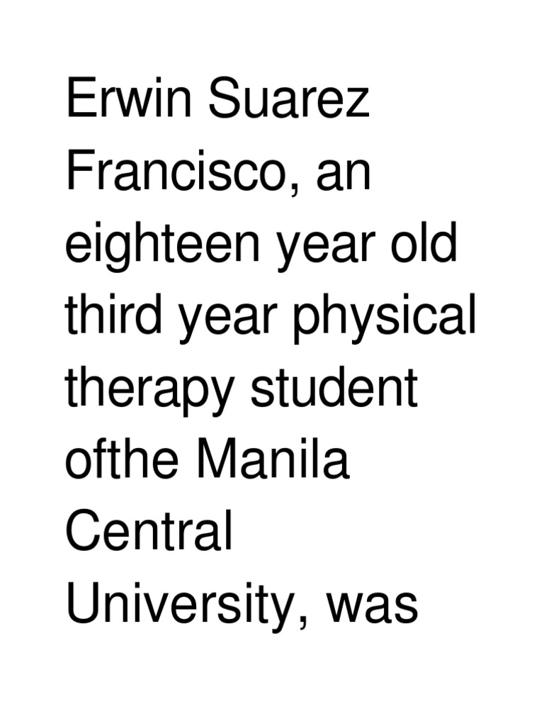 Erwin Suarez Francisco | PDF | Travel