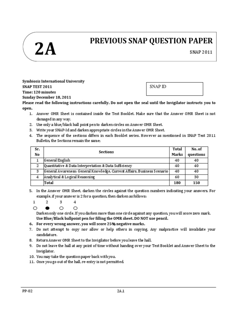 Previous Snap Question Paper | PDF | Argument | Banks