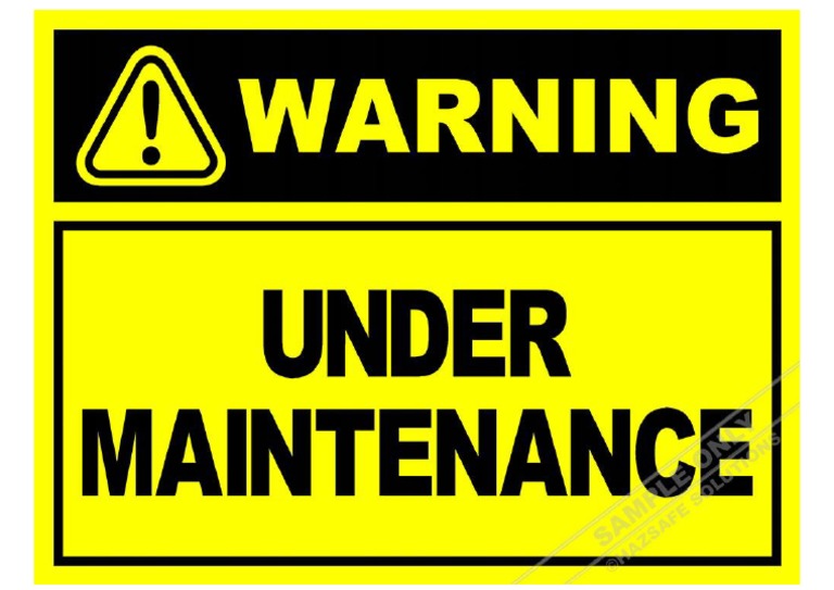 Under Maintenance | PDF