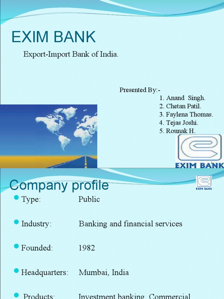 Exim Bank of India: Overview and Role | PDF | Banks | Credit
