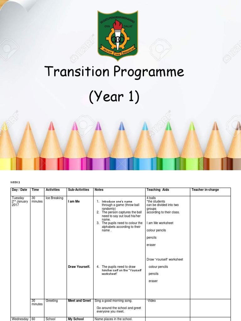 Year 1 Transition | PDF | Phonics | Leisure