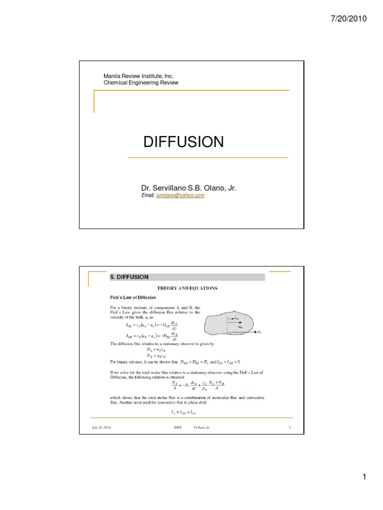 Diffusion | PDF