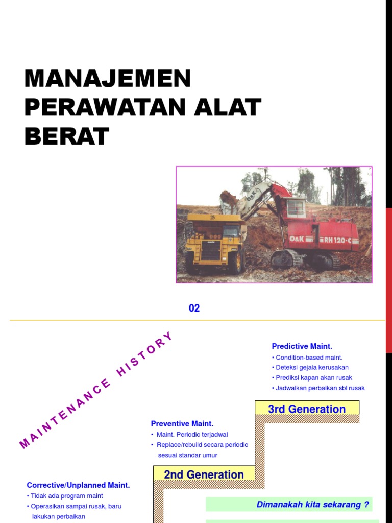 ManajeD9CE25AFmen Perawatan Alat Berat | PDF