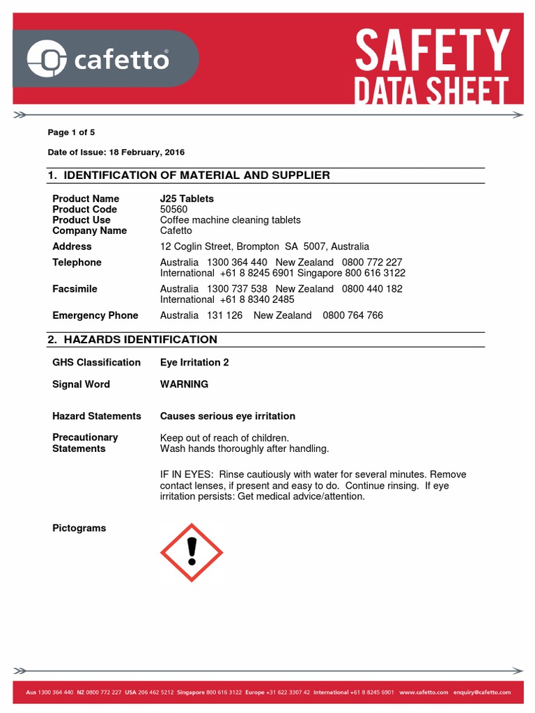 Cleaning Tablet SDS | PDF | Tablet (Pharmacy) | Water