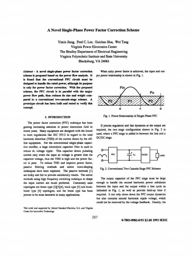 Tefdlmd: A Novel Single-Phase Power Factor Correction Scheme | PDF | Rectifier | Power Electronics