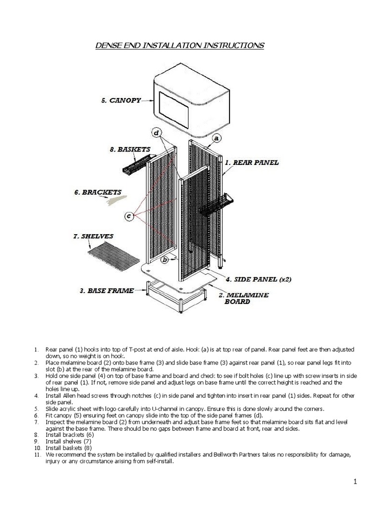 Dense End Installation Procedure | PDF