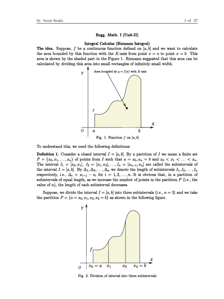 unit-ii | Integral | Geometric Shapes