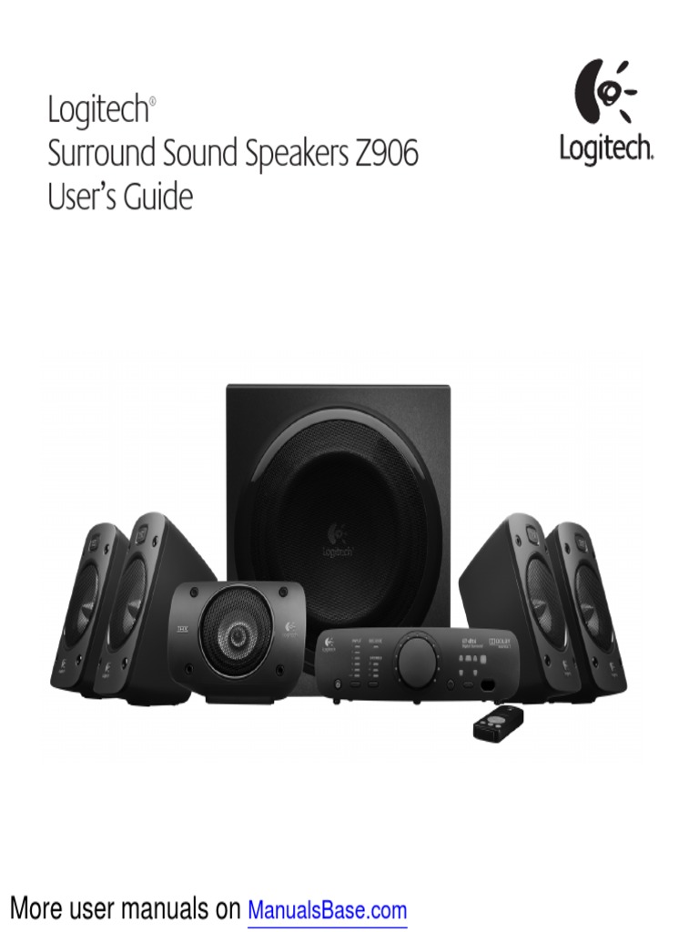Manual Logitech Z906 PDF | PDF | Loudspeaker | Audio Engineering