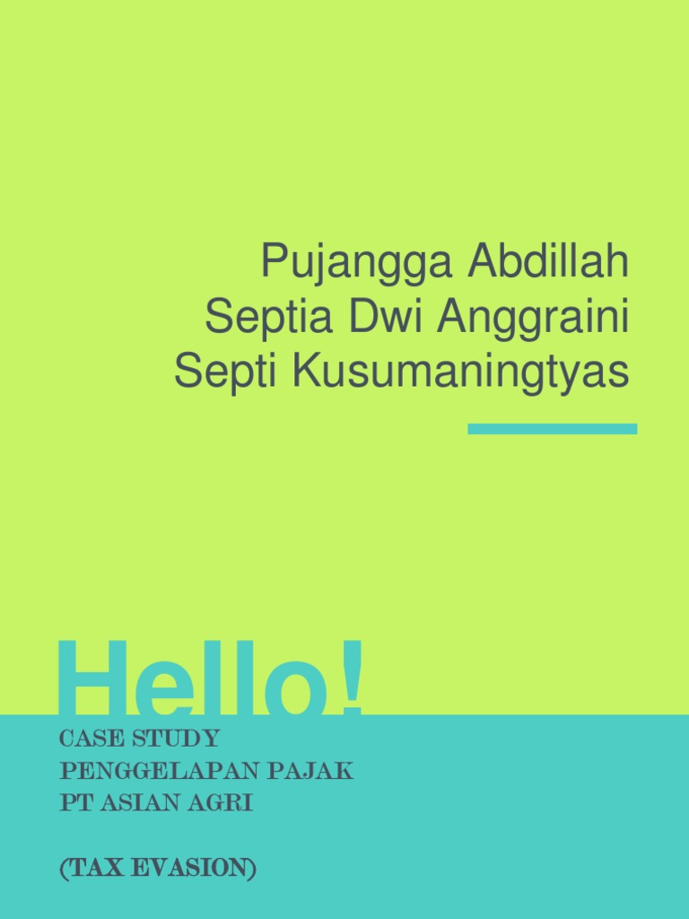 Case Studies TAX | PDF