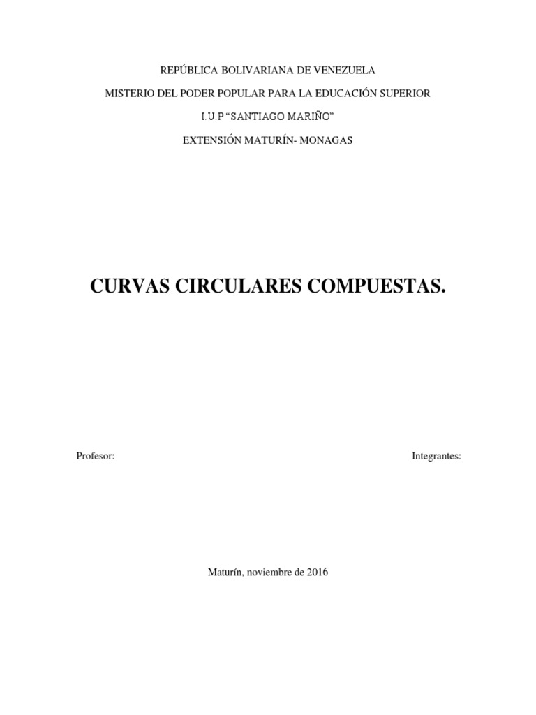 Curvas Circulares Compuestas | PDF | Curva | Tangente