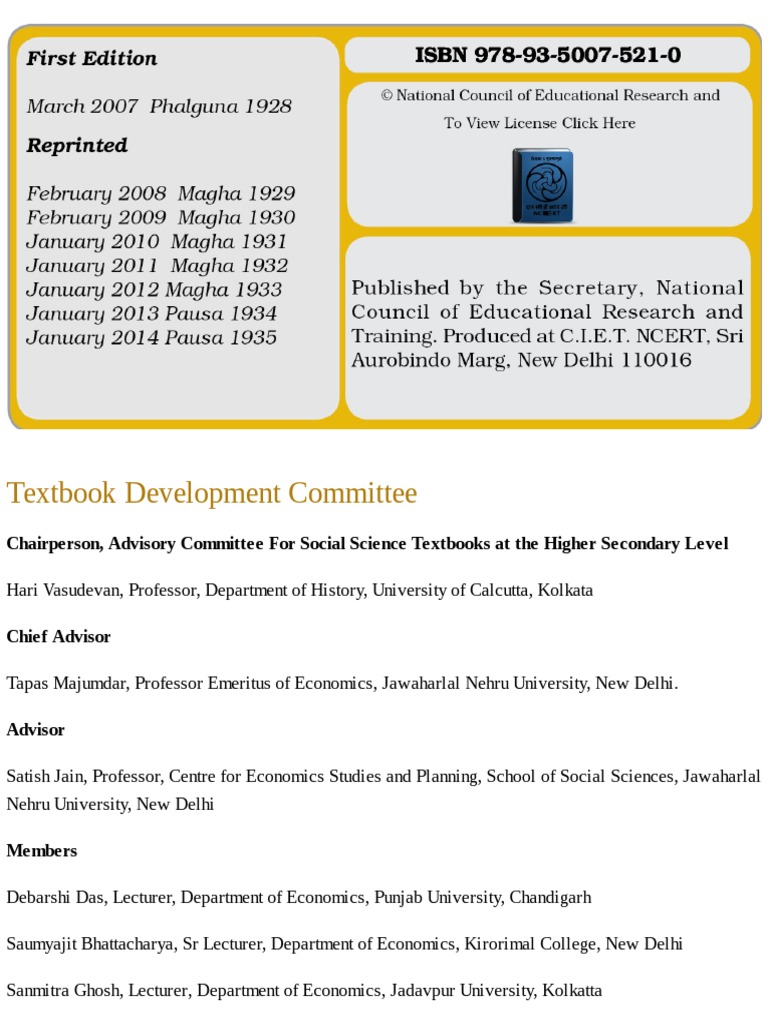 Textbook Development Committee | PDF