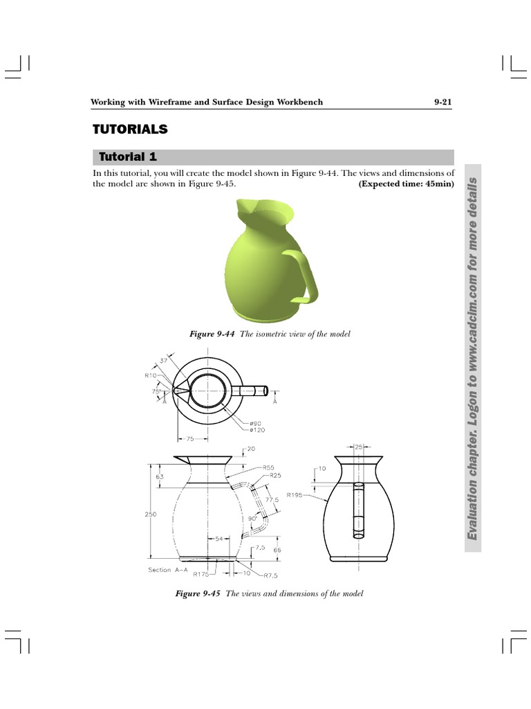 CATIA Wireframe and Surface Design Exercises | PDF