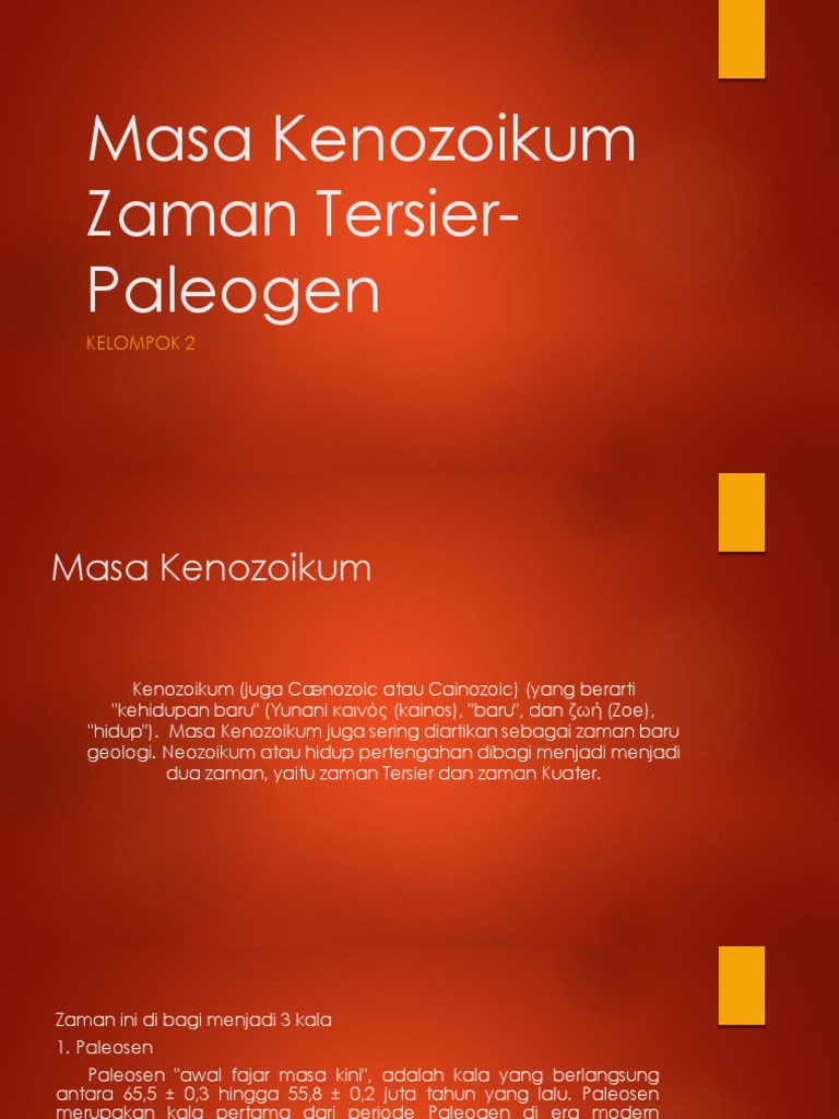 Georah Masa Kenozoikum T-Paleogen | PDF