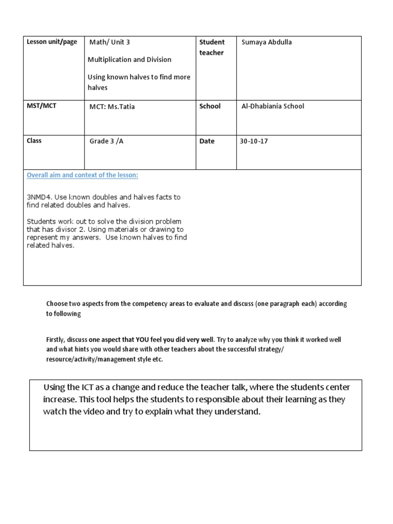 Math Reflection 3 | PDF