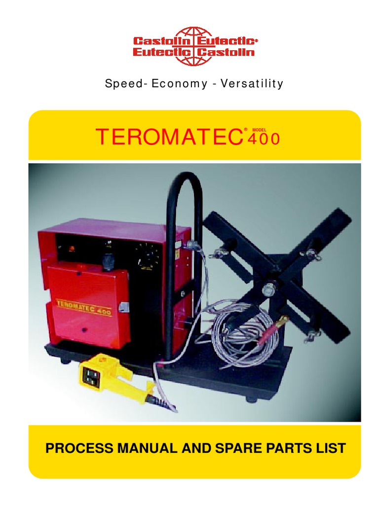Teromatec 400 English Manual PDF | PDF | Welding | Construction