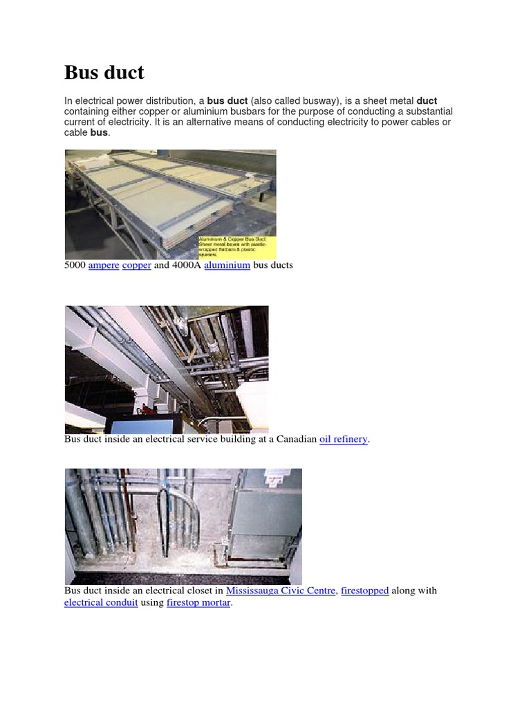 Bus Duct: 5000 and 4000A Bus Ducts | PDF | Equipment | Electrical ...