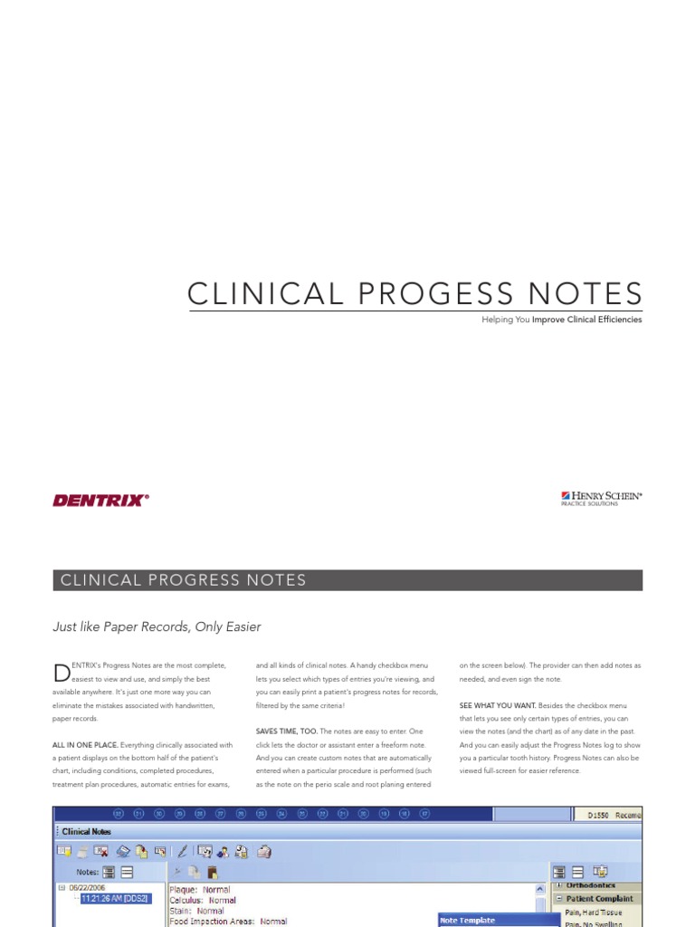 Clinical Progress Notes | PDF | Science & Mathematics | Technology ...