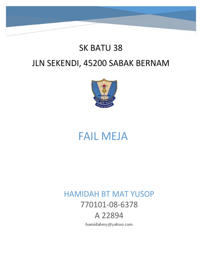 Cover Fail Meja | PDF