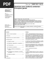Abnt - NBR 14010 - Diretrizes para Auditoria Ambiental - Principios ...