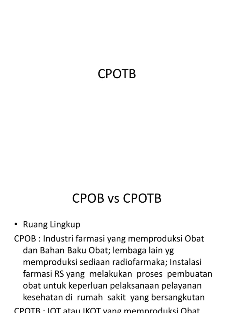 Cpotb PDF | PDF | Bisnis | Teknologi & Rekayasa