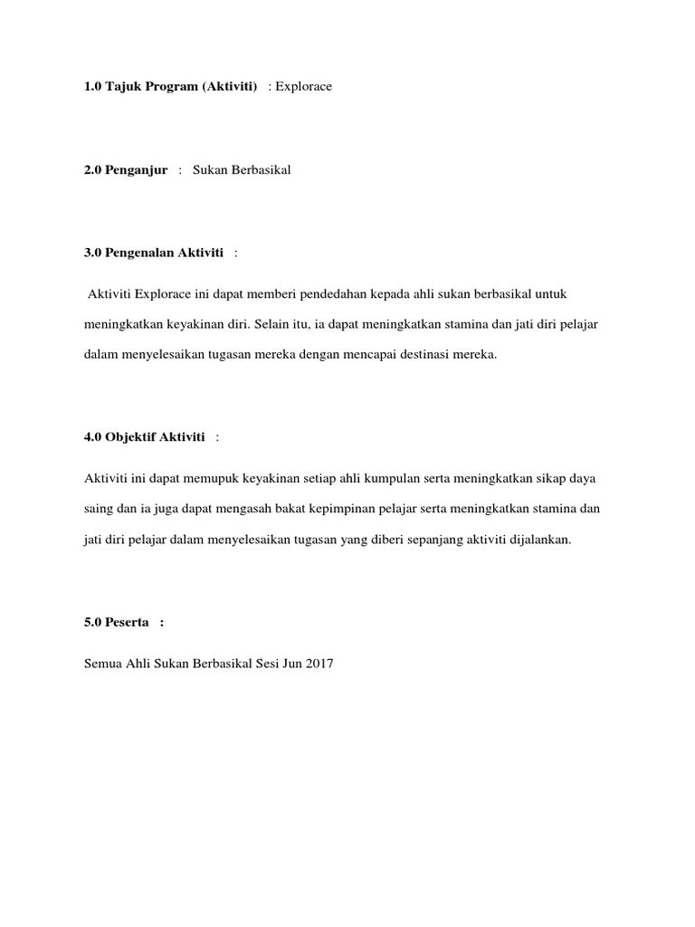 Laporan Explorace | PDF