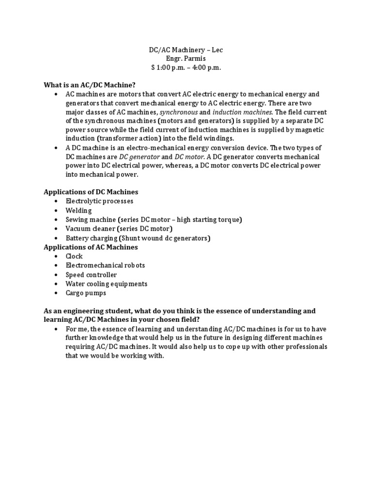 What Is An AC DC Machine PDF